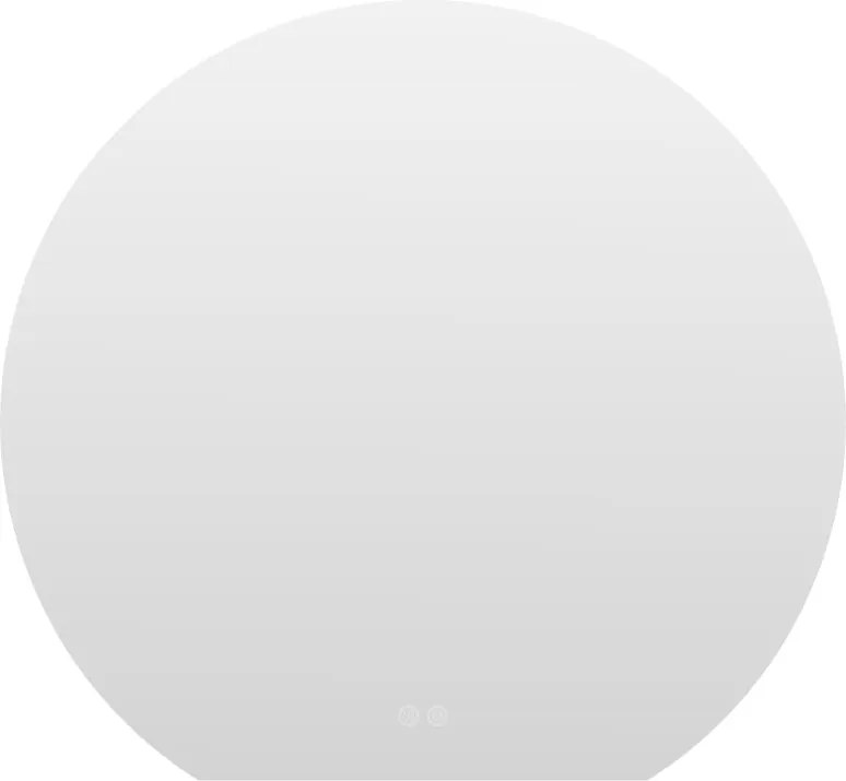 Mereo, Mereo Zrcadlo kulaté s rovnou hranou 800x740 mm, ambientní LED osvětlení a odmlžování, MER-CN185