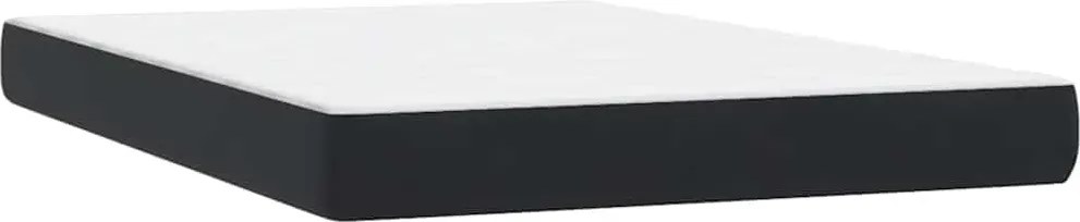 Box spring postel s matrací černá 160x210 cm samet 3316409