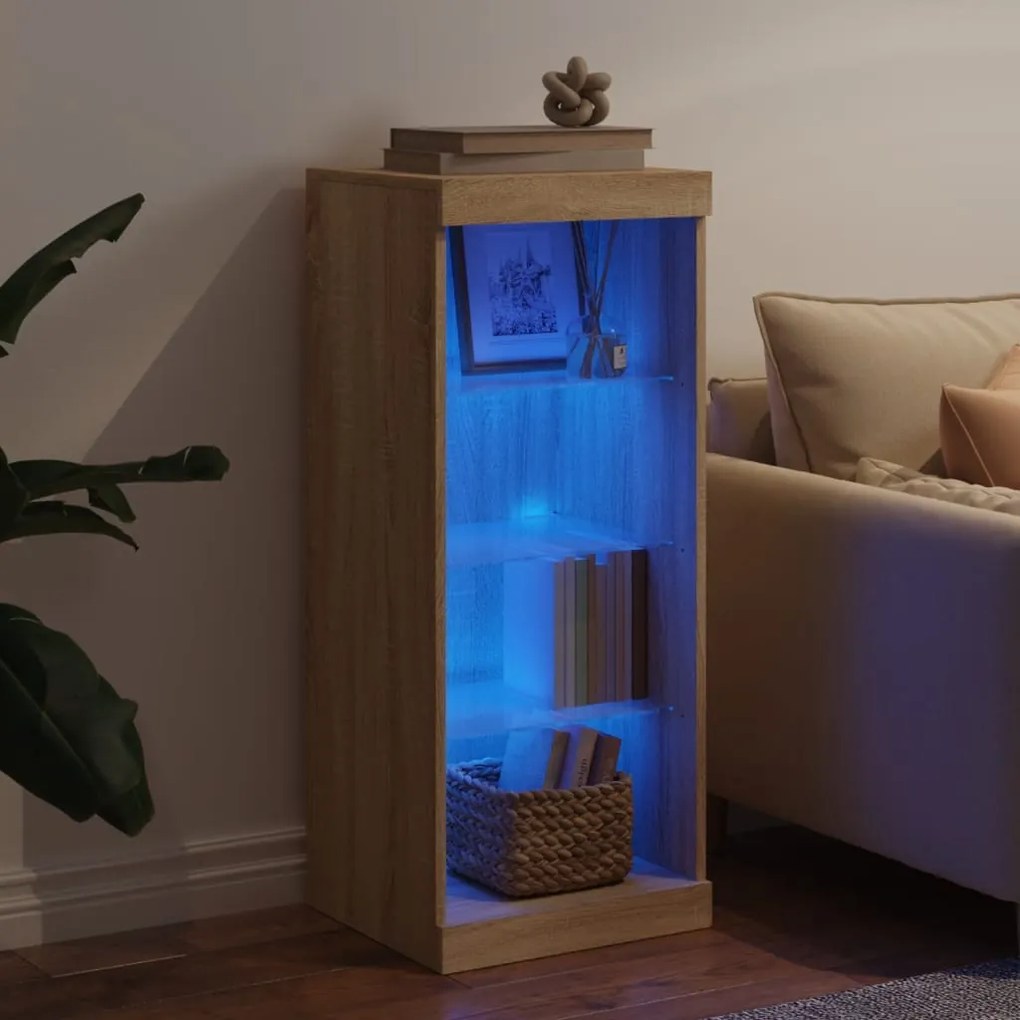 Příborník S Led Osvětlením Dub Sonoma