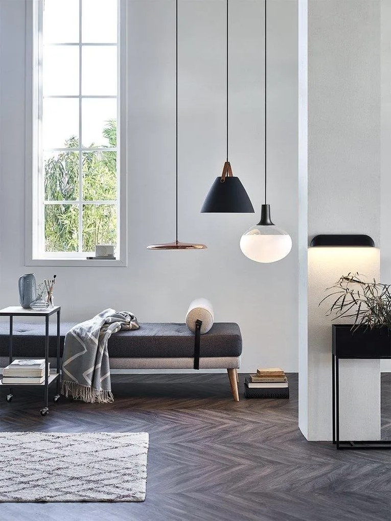NOR 84091003 Venkovní nástěnné svítidlo Front 36 1x13,9W LED černá opál - NORDLUX