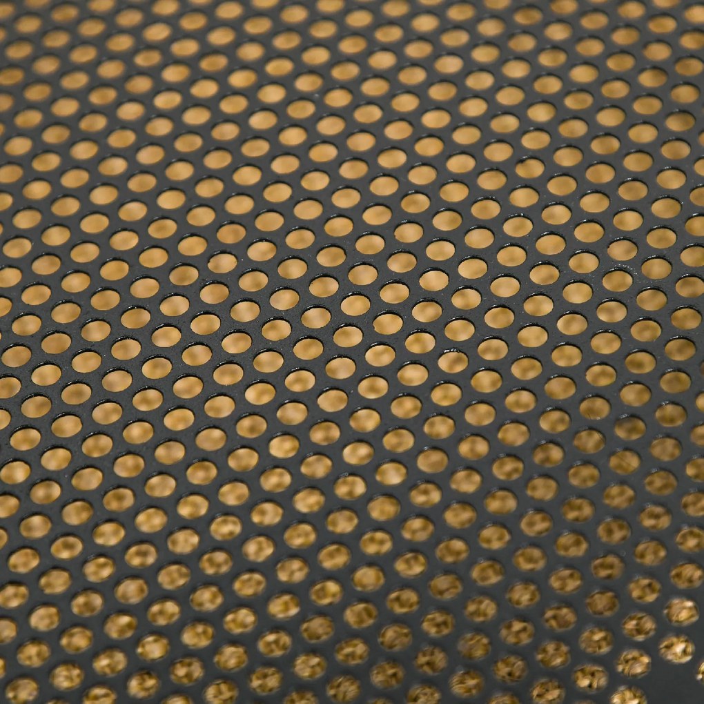 HOMCOM Odkládací stolek tvaru C Servírovací vozík Odkládací stolek dřevo kov černý ořech 51x36x65 cm do obývacího pokoje a kuchyně