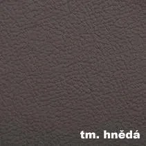 Kožená rohová sedací souprava FELIS, levá, tm. hnědá
