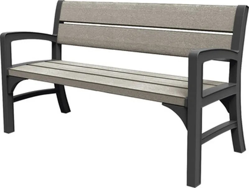 KETER MONTERO DOUBLE SEAT Zahradní lavice 120 x 62 x 89 cm, grafit/hnědošedá 17204654