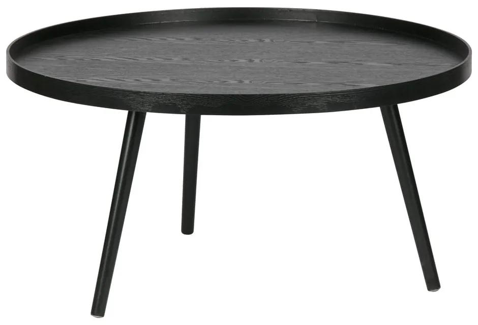 Černý konferenční stolek WOOOD Mesa, Ø 78 cm