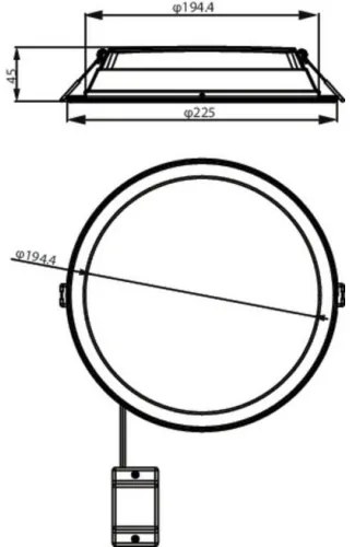 Podhledové LED svítidlo Philips DN065B G4 LED20/840 19W průměr 200mm 4000K neutrální bílá