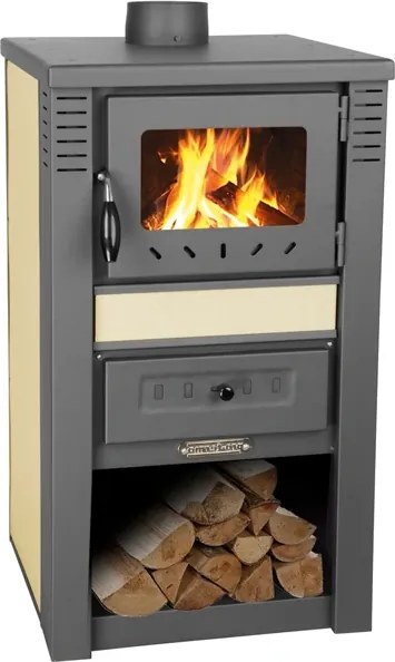 Krbová kamna Nova Ceramic, 7,5 kW, 120 mm, béžová