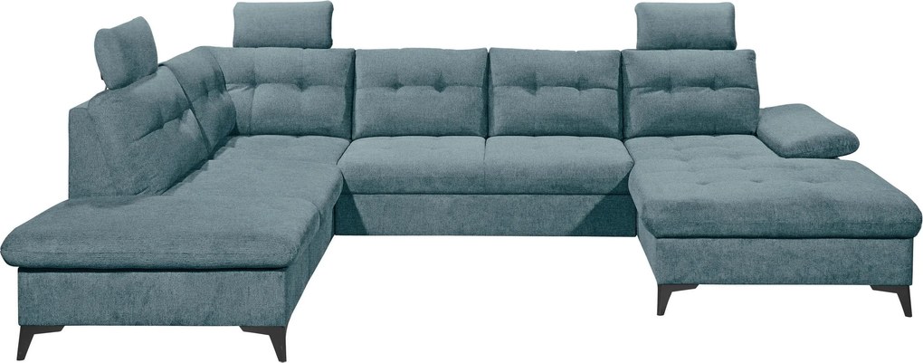 XXXLutz SEDACÍ SOUPRAVA, textil, modrá MID.YOU - Sedací soupravy - 002220053717