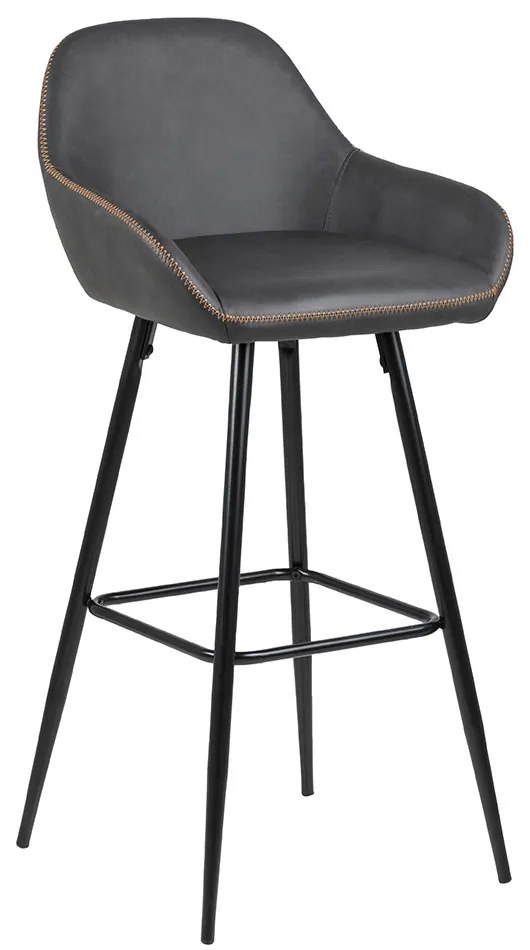 Design Scandinavia Barová židle Disca (SET2 ks), holubičí šedá (Barová židle Disca (SET2 ks), holubičí šedá, Barové židle)