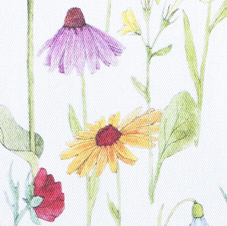 SCANquilt utěrka FLORA letní květy bílopestrá 50 x 70 cm