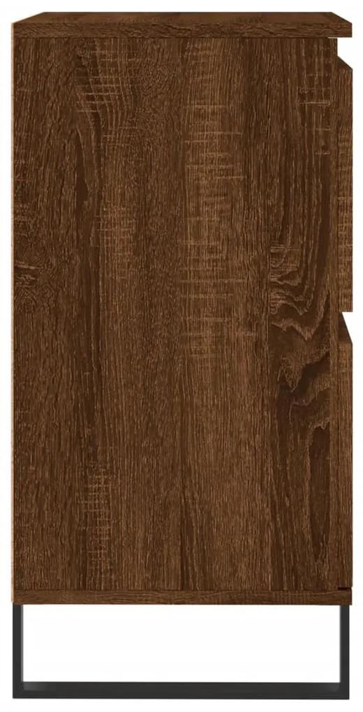 Příborníky 2 ks hnědý dub kompozitní dřevo,  3190188