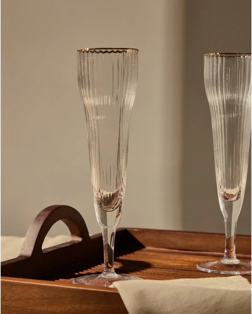 Sklenička na sekt 190 ml Ayan – Kave Home