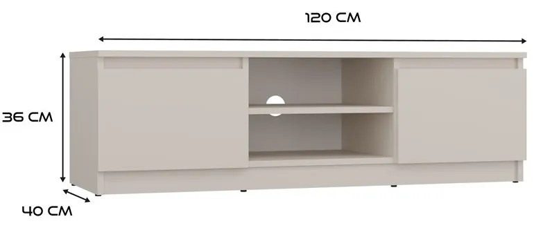 TV stolek Malwa 120 cm kašmír