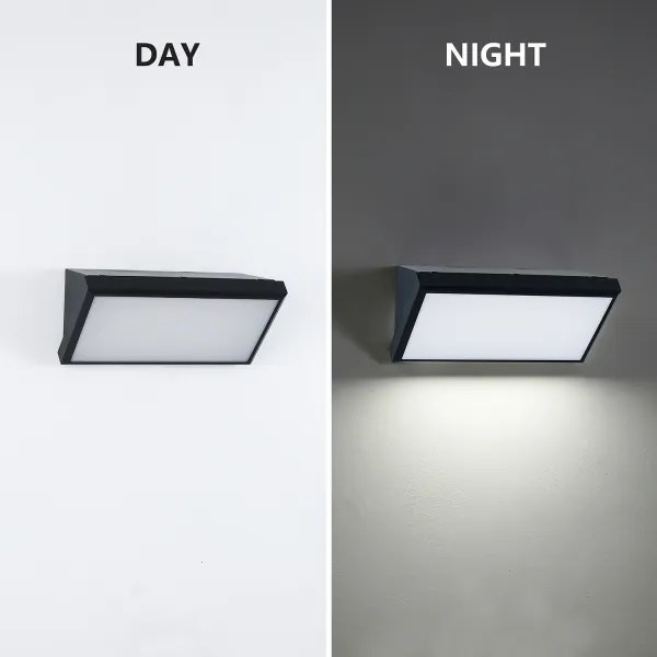 Brilagi-LED Stm ven nástěnné svít TRIANGLE 1xE27/6W/230V 2700-6500K IP65 černá