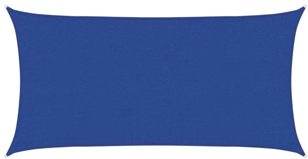 Plachta proti slunci 160 g/m² obdélník modrá 2,5 x 5 m HDPE 311511