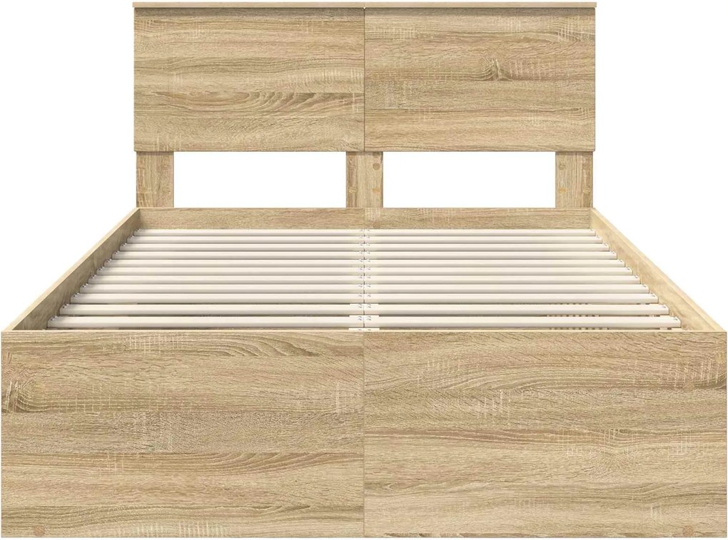 Rám postele s čelo Sonoma 120 x 190 cm Kompozitní dřevo 3407897
