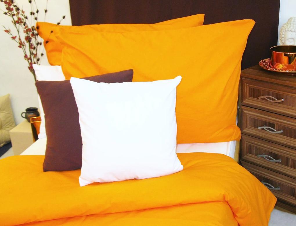 Veratex Bavlněné povlečení francie  2x70x90 + 220x200 cm (oranžové)  100% bavlna