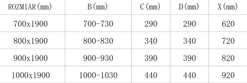 Mexen Texas sprchové dveře otočné 80 cm, transparentní, chrom - 880-080-000-01-00