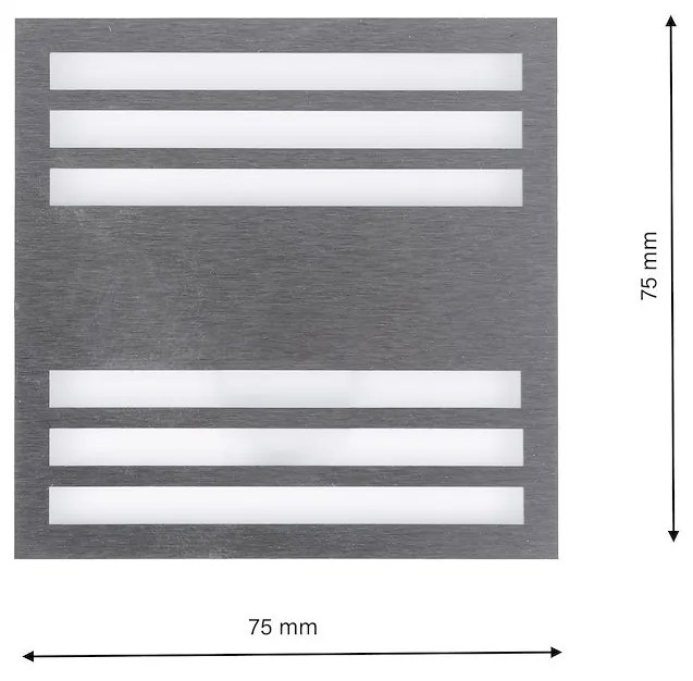 Schodišťové LED svítidlo Pepers, 1x LED 0,6w, 6500k, s