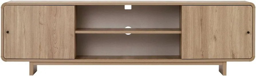 TV stolek v dekoru dubu ve světle přírodní barvě 180x52x34 cm Mirel – Nordure