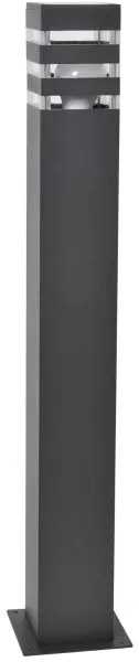 LED RGBW Stmívatelná venkovní lampa TEKSAS 1xE27/9W/230V 74 cm IP44 antracit