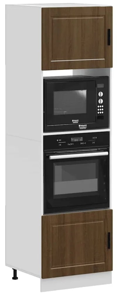 Skříňky na troubu 2 ks "Porto" hnědý dub kompozitní dřevo 3315058