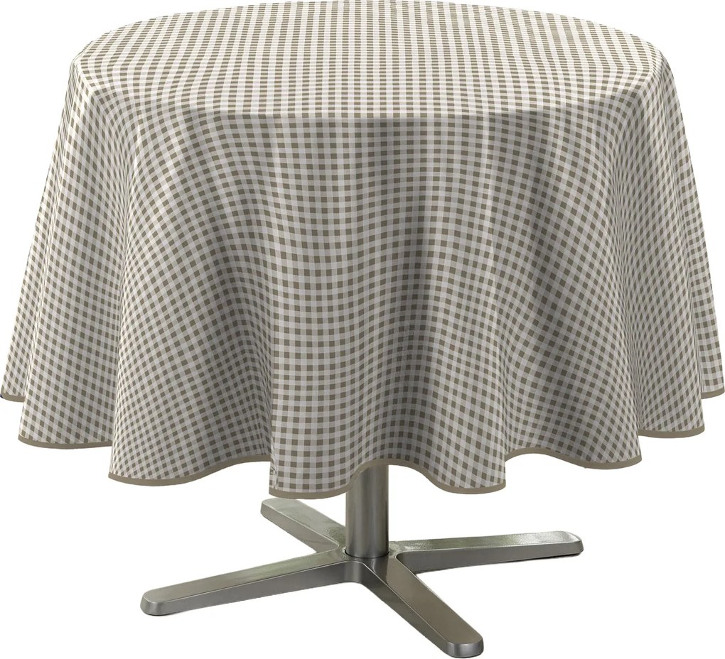 Kulatý ubrus MINI VICHY, Ø 160 cm, kostka