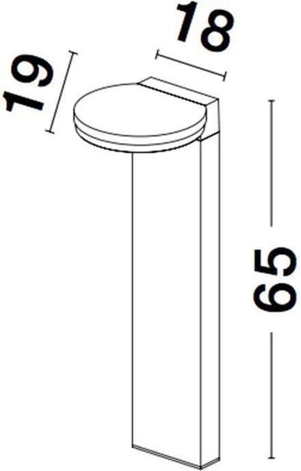 NV 9131202 Venkovní nástěnné svítidlo POSEN antracitový hliník a akrylový difuzor LED 10W 3000K 200-240V 113st. IP65 - NOVA LUCE