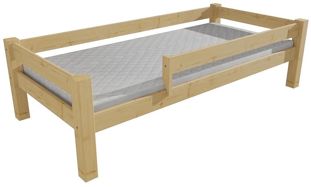 Vomaks Dětská postel 8X8 01C se zábranou Rozměr: 100 x 200 cm, Barva: barva bílá