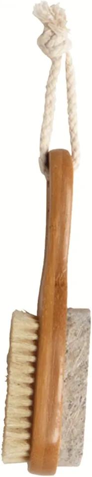 dřevěný kartáček/pemza