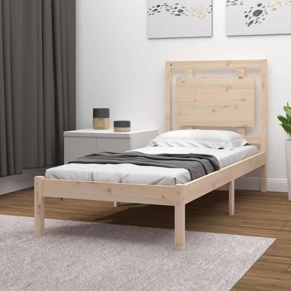 vidaXL Rám postele masivní dřevo 100 x 200 cm [3105526] Barva: Černá