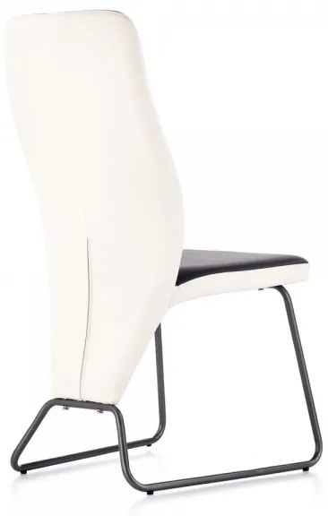 Jídelní židle Marta / černá a bílá