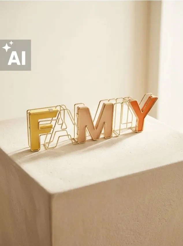Sinsay - Nástěnná dekorace FAMILY - vícebarevná