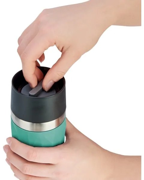 Tefal - Termohrnek 300 ml COMPACT MUG nerez/zelená