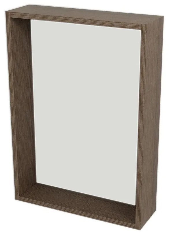 RIWA policové zrcadlo 50x70x15 cm, borovice rustik (RW512) SAPHO