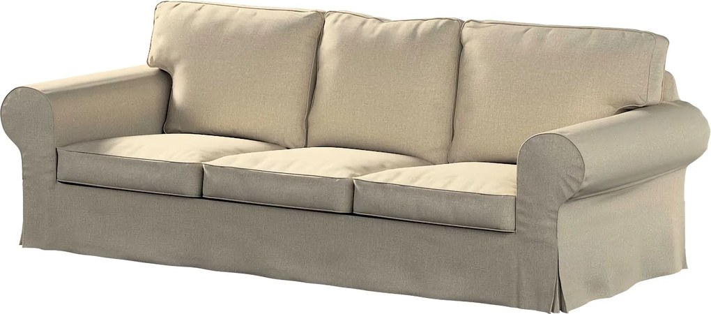 Potah na pohovku IKEA Ektorp 3-místná, nerozkládací barva béžová látka pletený vzor