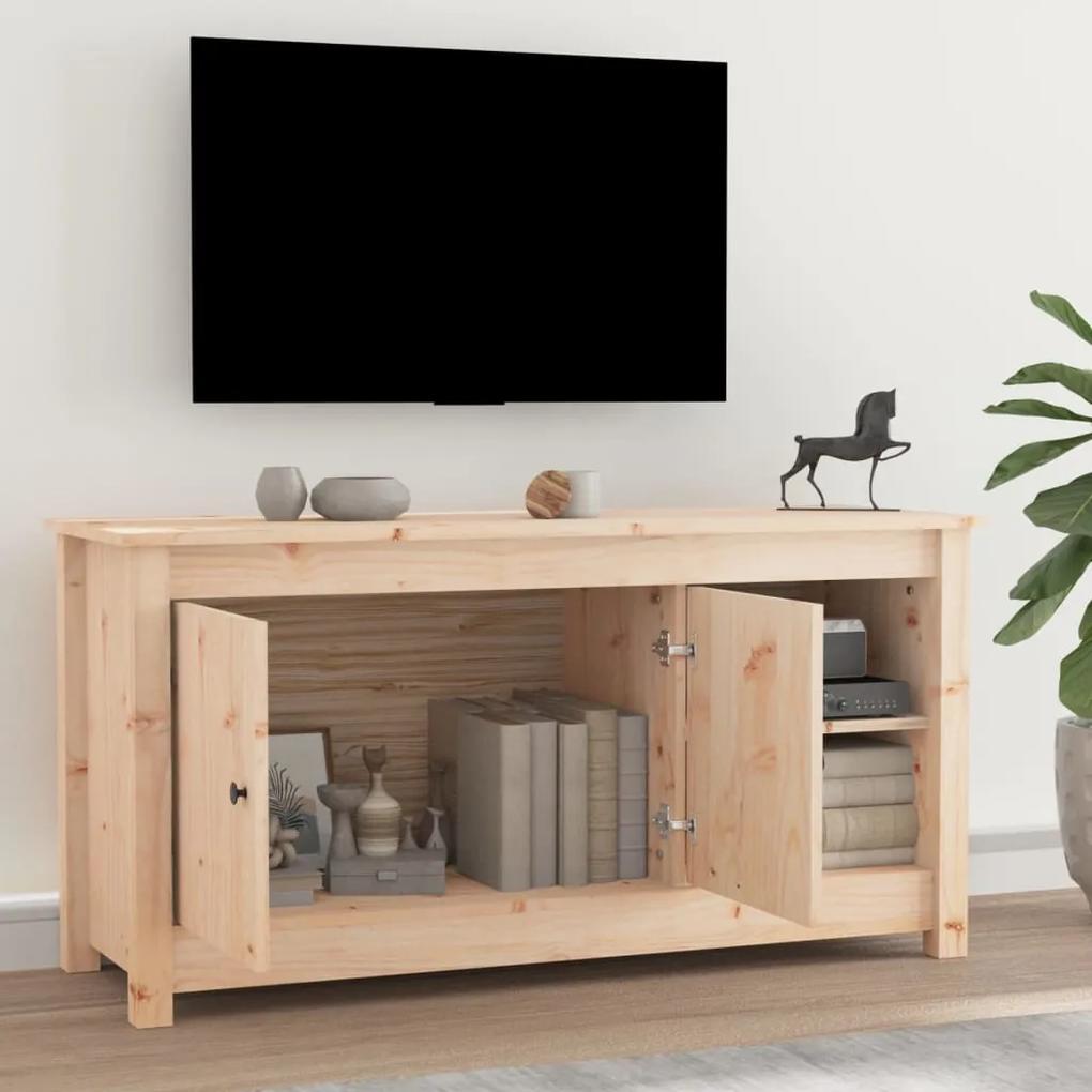 TV skříňka 103 x 36,5 x 52 cm masivní borové dřevo - Default Title