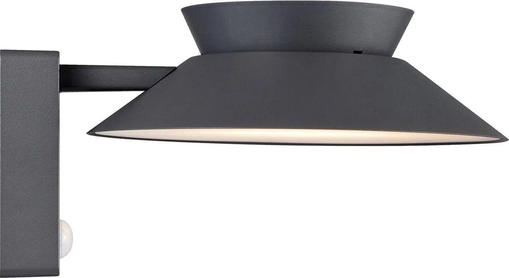 NOR 2418071050 Justina Solar venkovní nástěnné solární svítidlo antracit - NORDLUX