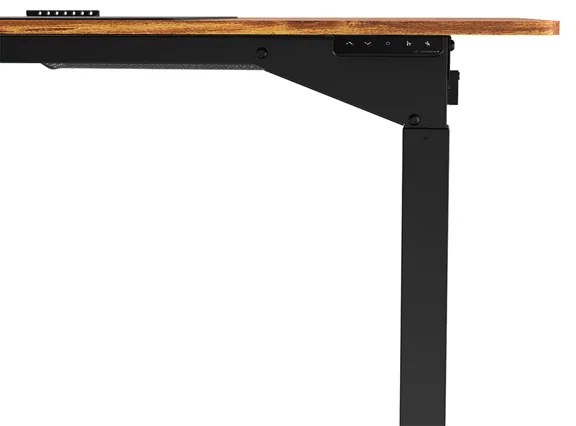 Lama Plus Elektricky výškově nastavitelný stůl UPLIFT — 160 cm, hnědá / černá