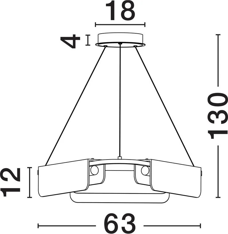 Krémové/v mosazné barvě LED stmívatelné závěsné svítidlo v dekoru mramoru ø 63 cm Aider – Nova Luce