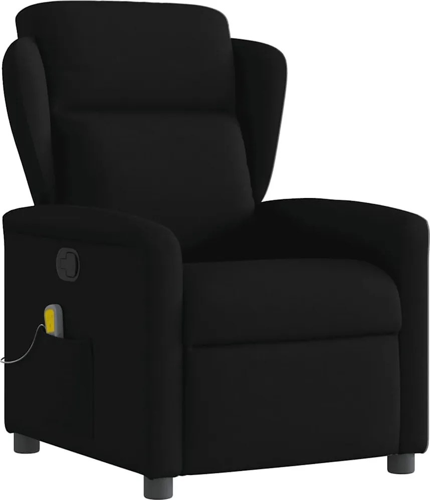 vidaXL Masážní polohovací křeslo textil [4015587] Barva: Černá