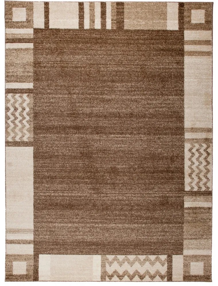 Kusový koberec Bordura hnědý 2, Velikosti 60x100cm