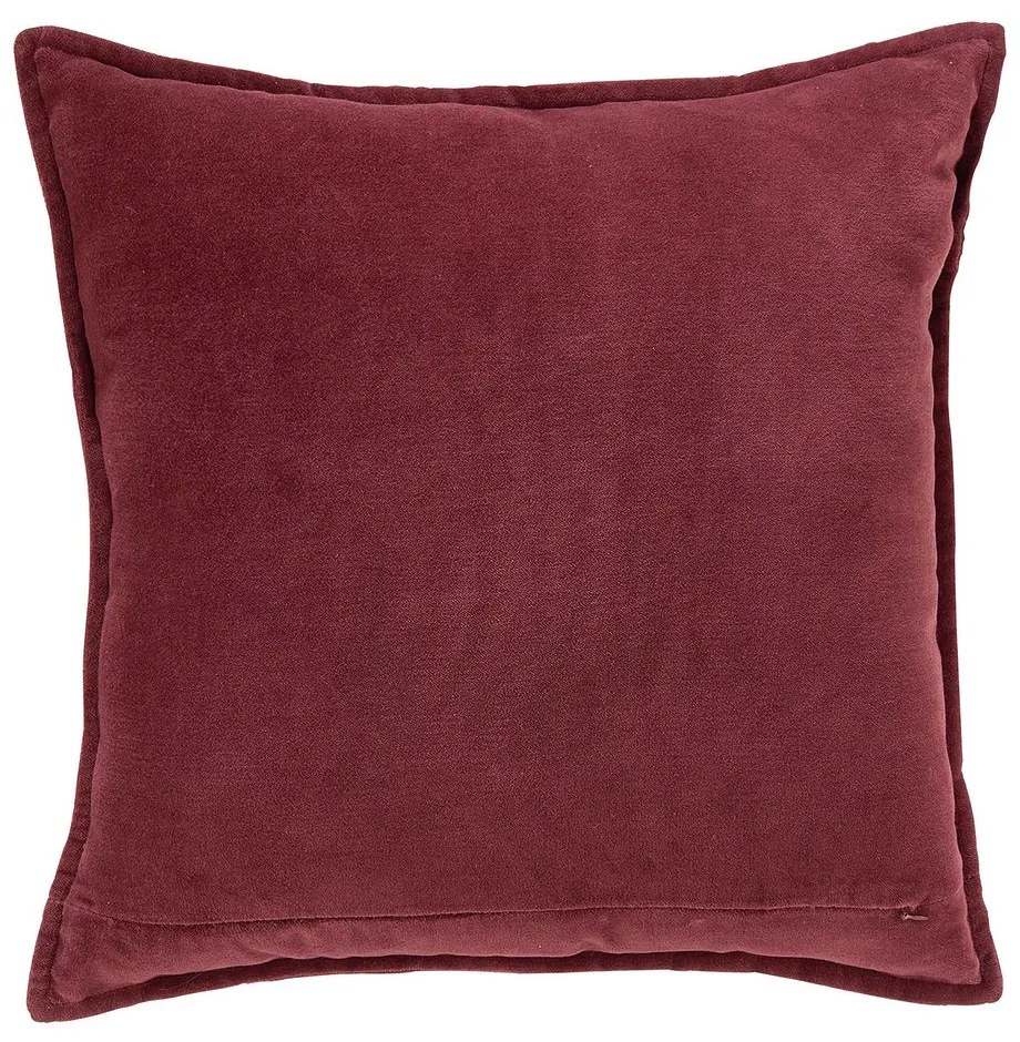 Butlers COTTON VELVET Polštář 45 x 45 cm - bordó