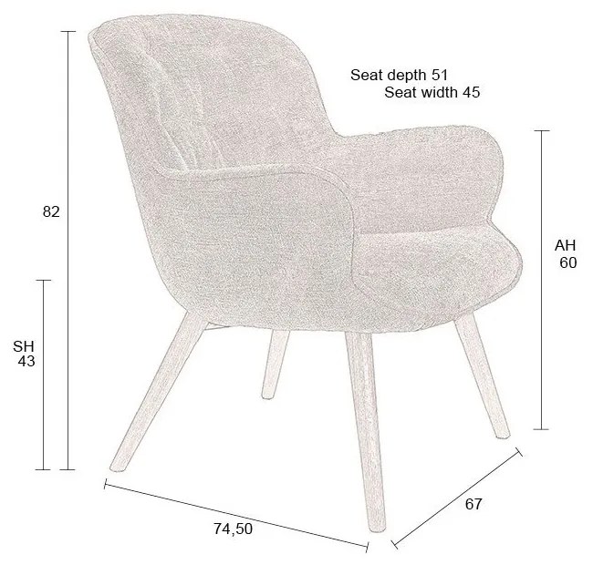 Tmavě fialové sametové křeslo Lenn – Dutchbone