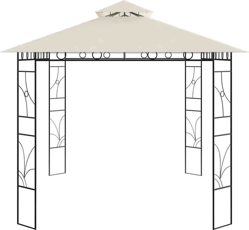Altán 4 x 3 x 2,7 m krémový 160 g/m² 313915