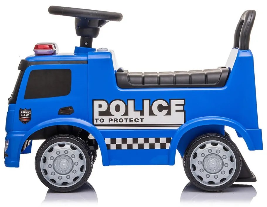 Dětské odrážedlo se zvukem Mercedes Baby Mix POLICE modré