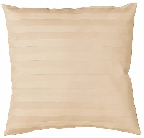 Dadka Povlak na polštář atlas grádl béžový proužek 2 cm  70x90 cm