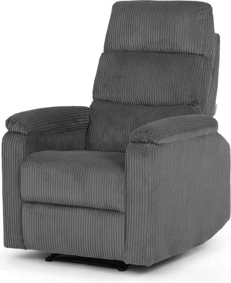 Sedací souprava, polohovací, šedá, manšestrová látka, ASD-C5981 GREY6