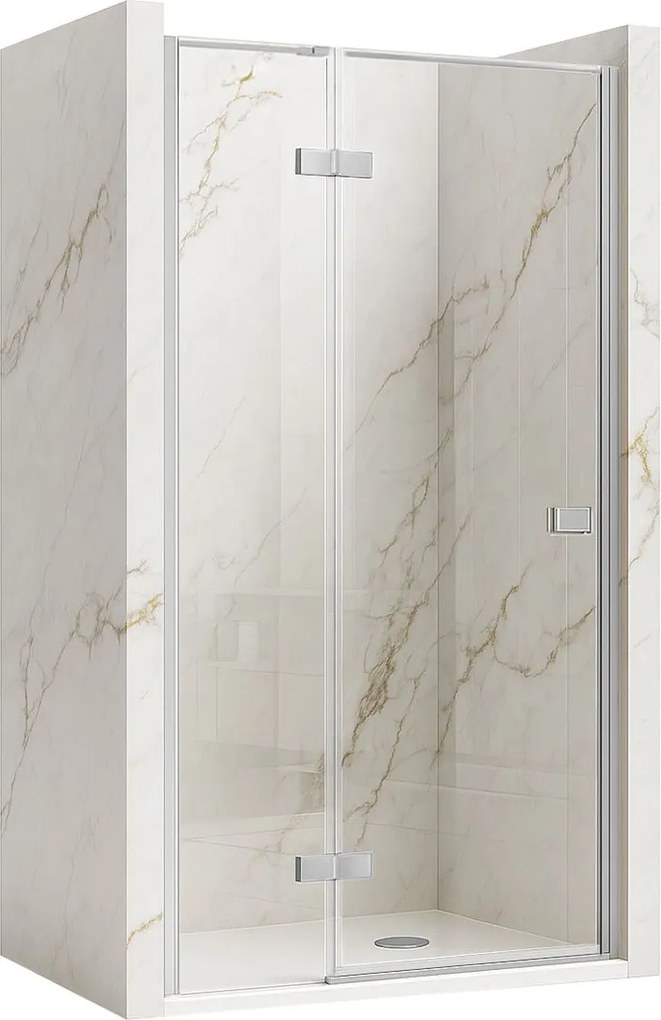 Rea Atlas, sprchové dveře 80x200cm, levá varianta, 6mm čiré sklo, chromový profil, KPL-K4662