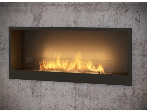 InFire - Vestavěný BIO krb 120x50 cm 3kW černá