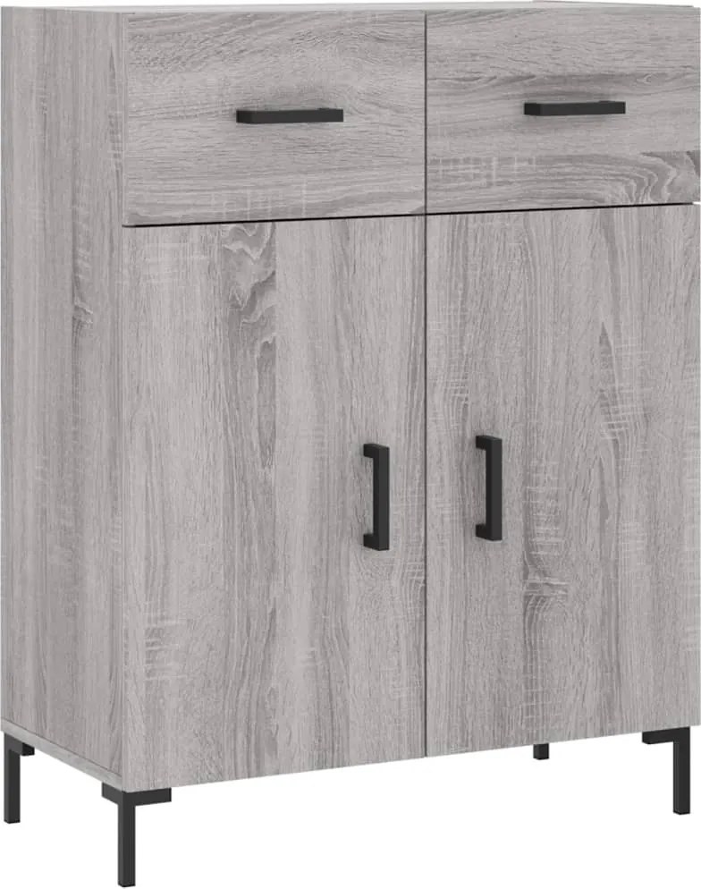 Skříň highboard šedá sonoma 69,5 x 34 x 180 cm kompozitní dřevo 3199879